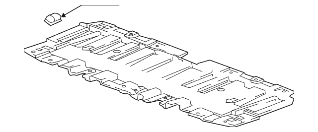 GM1228153C Front Bumper Shield Under Car