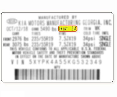 Kia Paint Code Finder | OEM Color Codes | CAPS Canada