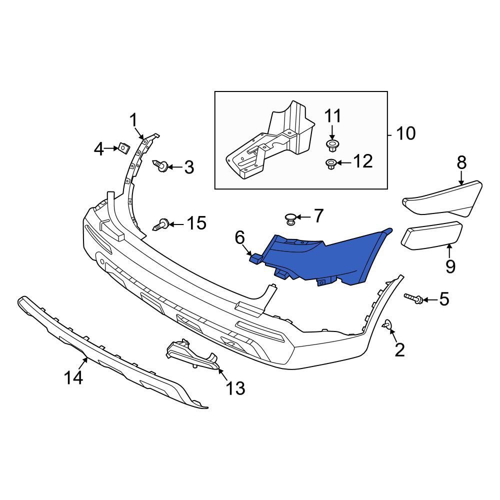 KI1117103 Passenger Side Rear Bumper Cover – CAPS Canada